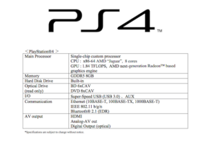 Sony releases full PS4/Controller specs and details "PS EYE" - Wololo.net