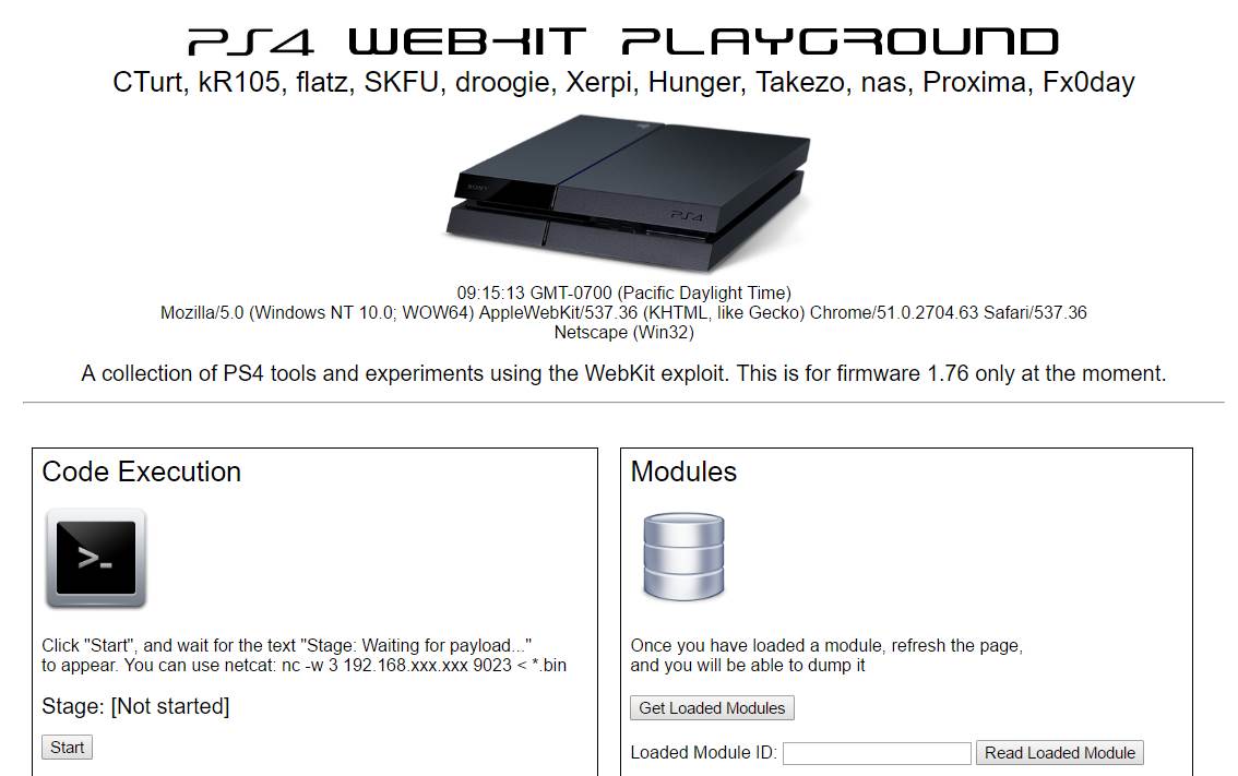 Ps4 Ps4 Playground Webkit Exploit Customized By Extreme