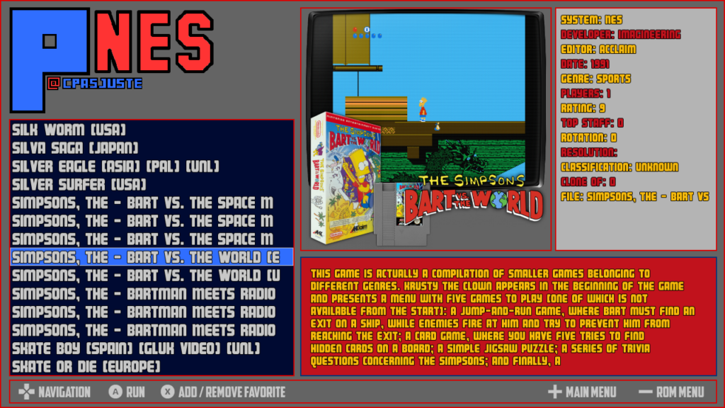 PS4/Switch/Linux Release: pEMU 5.1 (NES/SNES/Arcade emulator suite ...