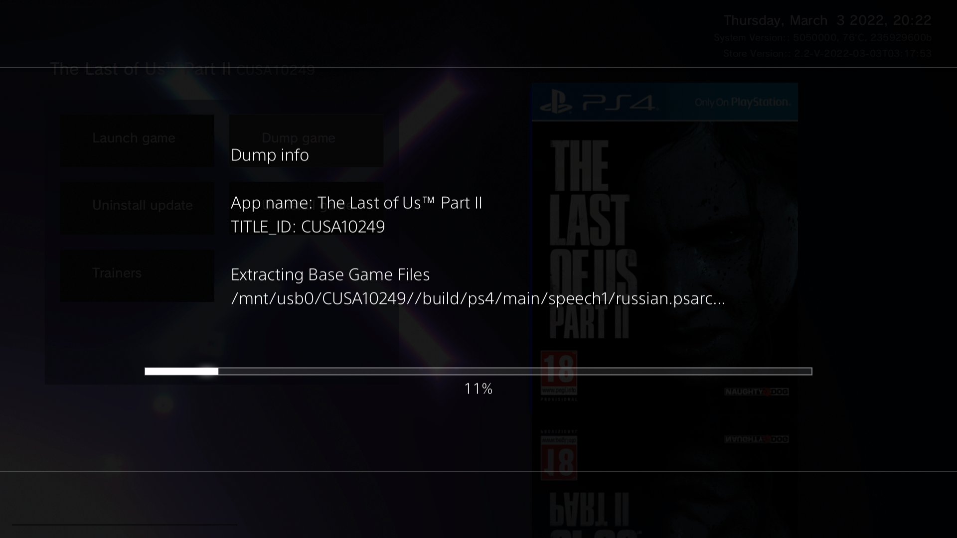 PS4-Store 2.2 release : new game dumper, Faster HB download speed ...