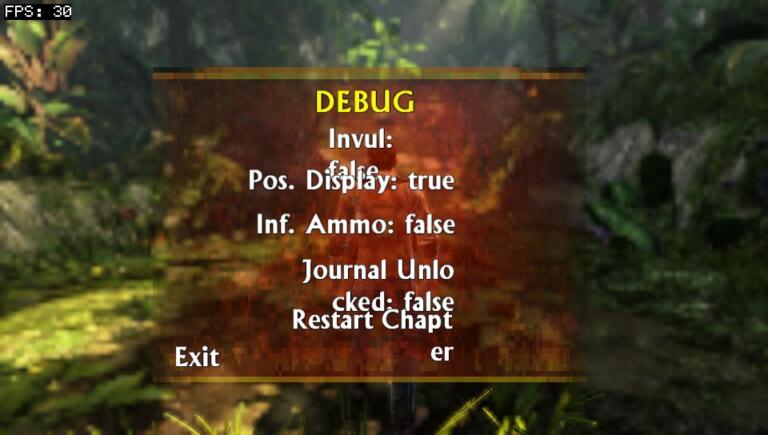 PS Vita release: Uncharted Golden Abyss Debug Menu - Wololo.net
