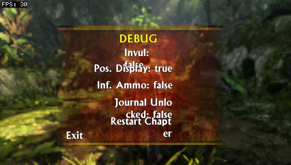 PS Vita release: Uncharted Golden Abyss Debug Menu - Wololo.net