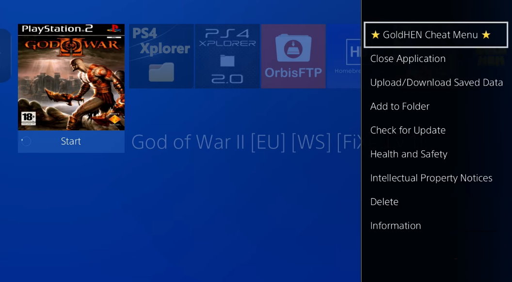 PS4 Release: GoldHEN 2.2.3, adds PS2 Cheat support, new setting menus ...