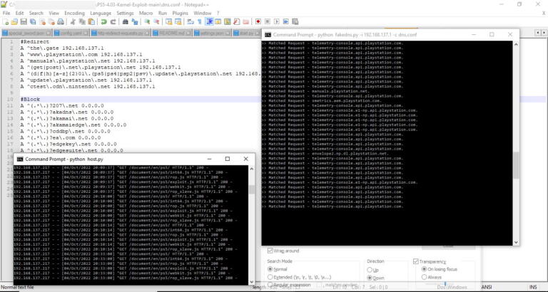 Tutorial Running The Ps5 4 03 4 50 4 51 Exploit On Windows With Additional Dns Security