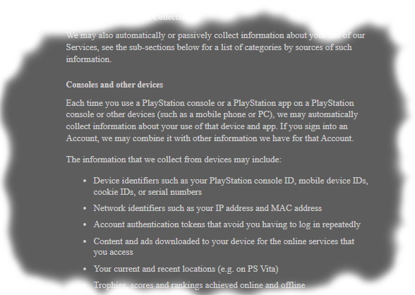 The amount of data Sony keeps about your PlayStation activity is insane ...
