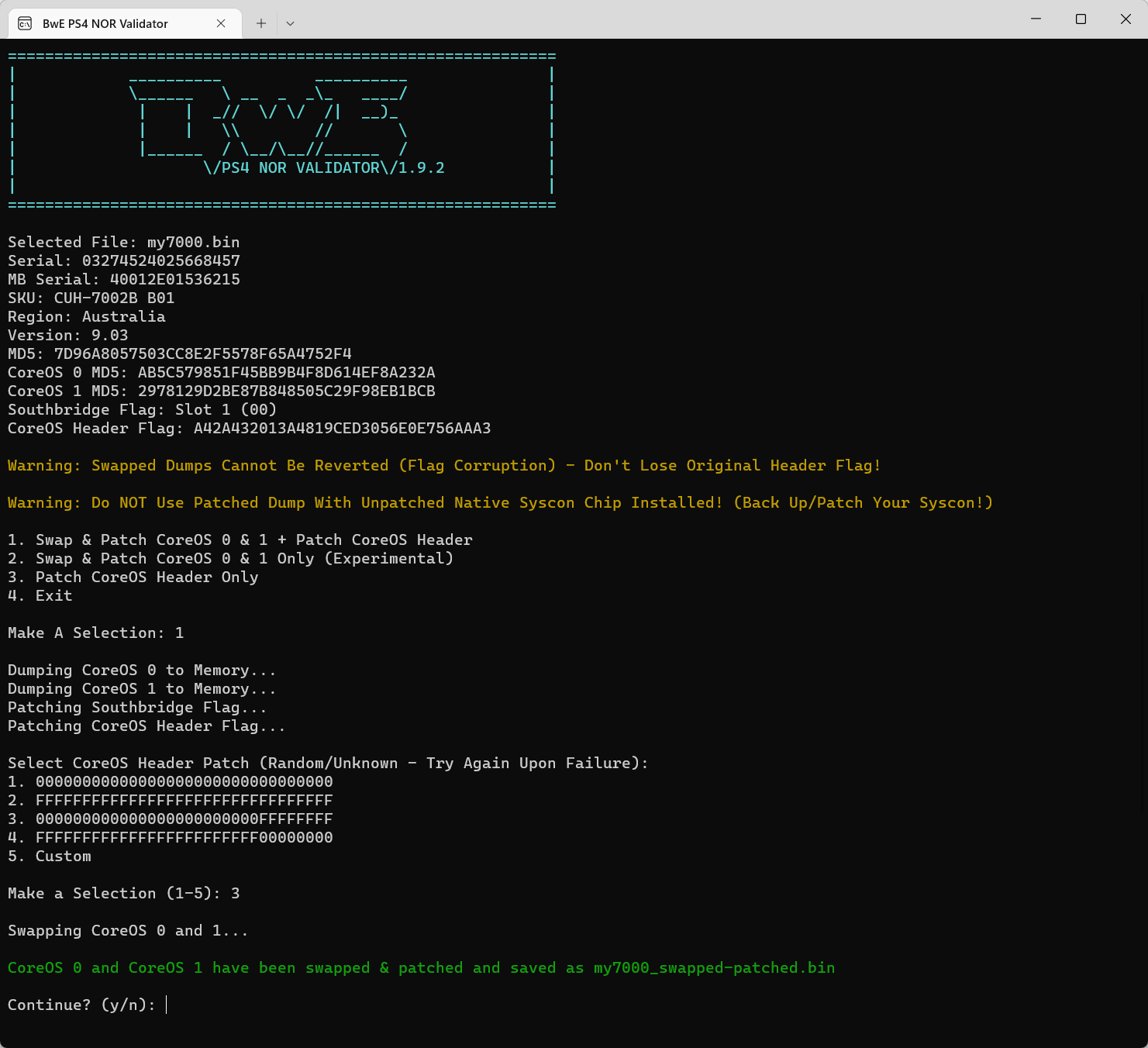 PS4 Release: PS4 NOR Validator 1.9.2/1.9.3, adds Syscon Patching for ...
