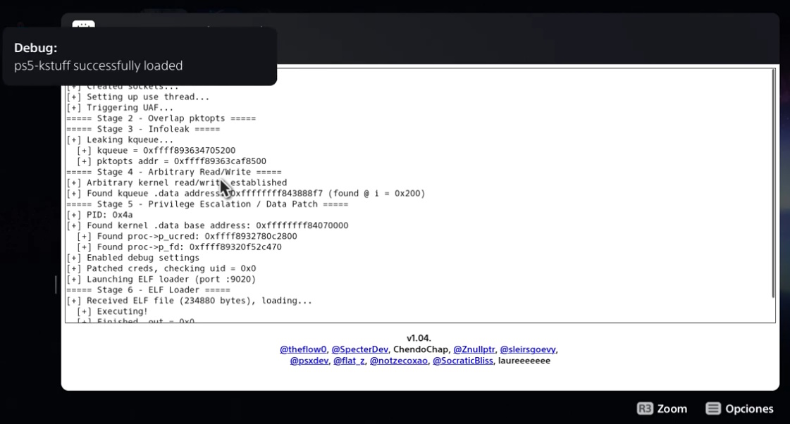 PS5: Sleirsgoevy's "kstuff" and FPKG (PS4) Support added to firmware 4. ...