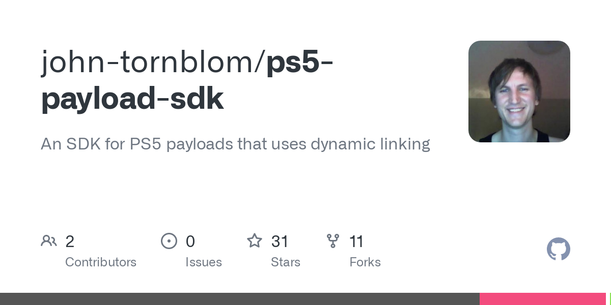 PS5 releases: ps5-payload-sdk, ps5-payload-ftpsrv, ps5-payload-elfldr, ps5-payload-klogsrv ...